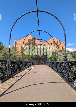 Archway part of the Five Weirs walk and cycle route in Sheffield, South ...