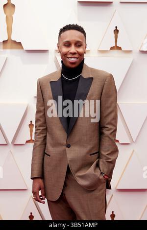 Lena Waithe arrives at the Oscars on Sunday, March 27, 2022, at the ...