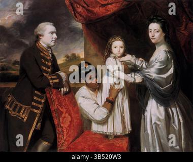 George Clive and his Family with an Indian Maid 1765 by Joshua Reynolds ...