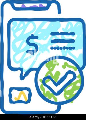 approved message icon doodle illustration Stock Vector Image & Art - Alamy