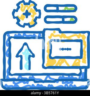 transfer folder icon doodle illustration Stock Vector Image & Art - Alamy