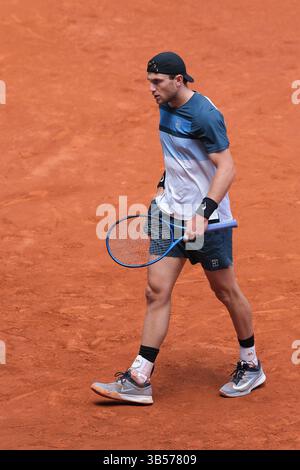 Jack Draper in action on day thirteen of the HSBC Championships at The ...