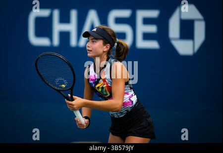 Iva Jovic, of the United States, during the second round of the U.S ...