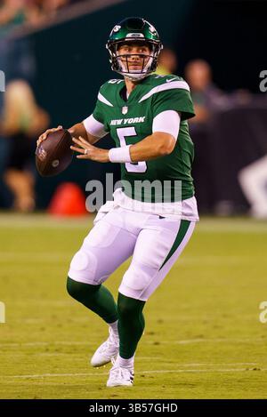 New York Jets' Mike White in action during a preseason NFL football ...
