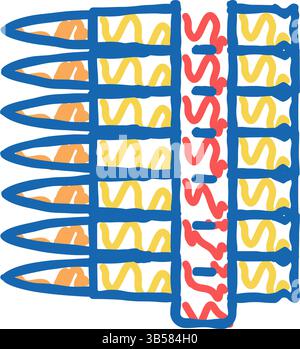 boat tail bullet icon doodle illustration Stock Vector Image & Art - Alamy