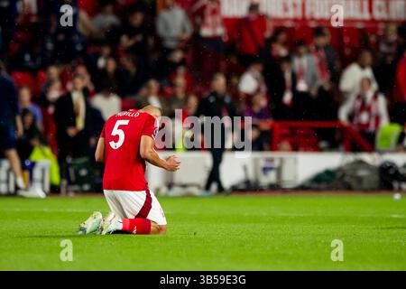 Nottingham Forest's Murillo on the pitch before the UEFA Europa League ...