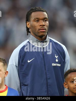 Destiny Udogie (13 Tottenham Hotspur) before the Premier League match ...
