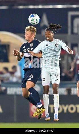 San Diego FC defender Jeppe Tverskov (6) shoots past Minnesota United ...