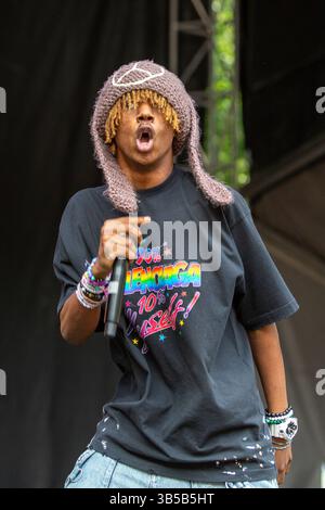 Rapper Midwxst (Edgar Sarratt III) during the Summerfest Music Festival ...