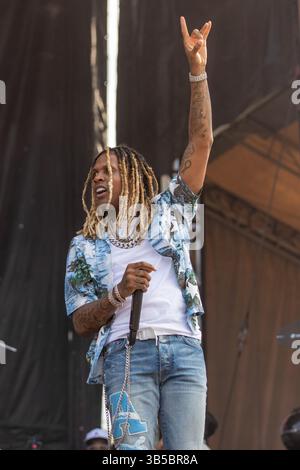 Lil Durk (Durk Derrick Banks) during the Lyrical Lemonade Summer Smash ...