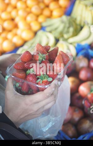 Assorted fruits in local market Stock Photo - Alamy