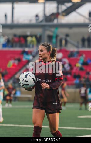 Colby Barnett #31 of AFC Toronto runs with the ball during the Northern ...
