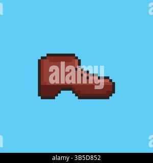 Pixel art Shoe game asset design Stock Vector Image & Art - Alamy