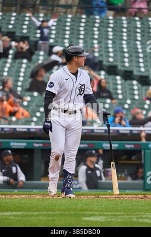 Detroit Tigers' Spencer Torkelson hits a two run double against the ...