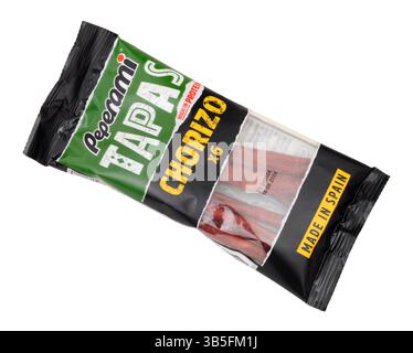 Peperami tapas chorizo mini snack air dried pork salamis in a 50g pack ...