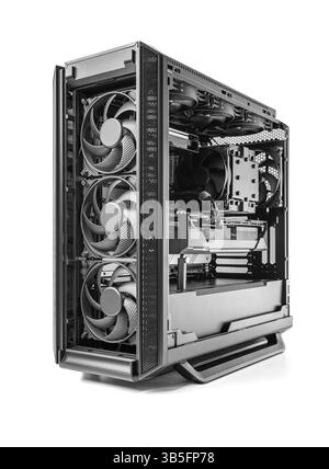 A powerful custom-built PC case Stock Photo - Alamy