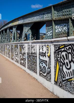 Regent's Park Road Bridge- Chalk Farm, Mr Doodle Artwork, Pedestrian ...