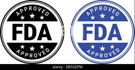 FDA-approved vector stamp, FDA-approved badge logo, FDA approved logo ...
