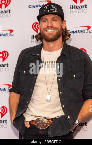 Chase Rice at the iHeartRadio Music Festival Daytime Village on ...