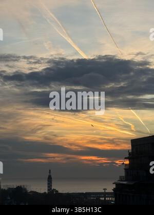 This image shows multiple aircraft flying in a formation, a common ...