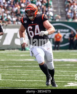 Cincinnati Bengals center Ted Karras is introduced before an NFL ...