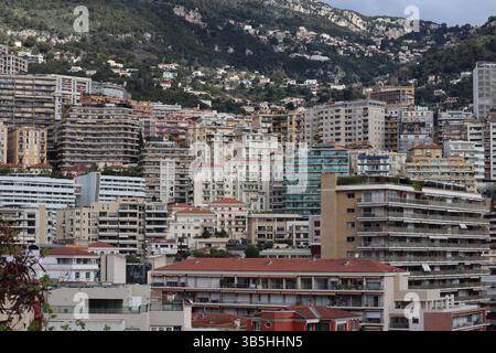 Beautiful place from Monaco city buildings, Monte Carlo area, travel ...