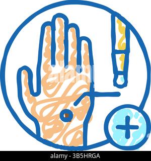 skin infections icon doodle illustration Stock Vector Image & Art - Alamy