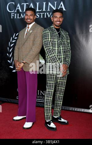 LOS ANGELES - SEP 24: Elijah Bell, Isaac Bell at the 2022 Catalina Film ...