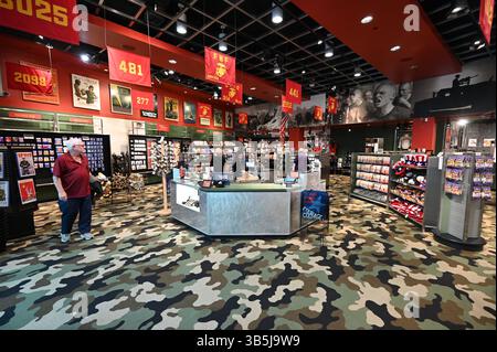 Gift shop at the US Marine Corps Museum at Triangle, Virginia Stock ...
