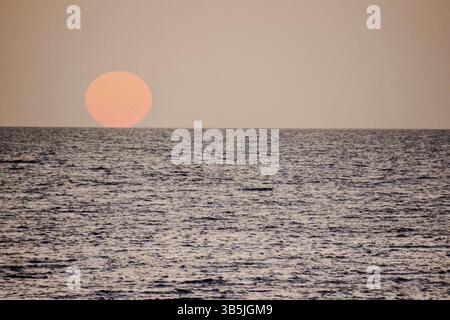 Photo Picture of a Beautiful Colored Sunset Stock Photo - Alamy
