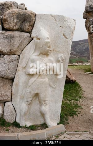 Kings Gate in Hattusa Ancient City in Corum City, Turkiye Stock Photo ...