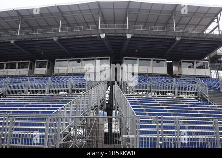 Empty tribune from Monaco, formula 1 grand prix competition Stock Photo ...