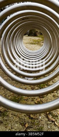 Interactive Science Park Exhibit with Newton's Cradle, Plasma Balls and ...