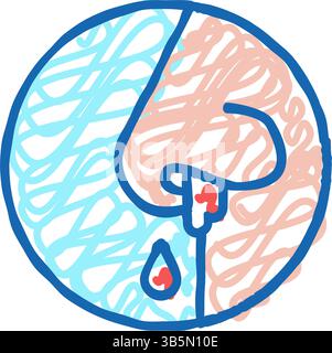 venous bleeding disease icon doodle illustration Stock Vector Image ...