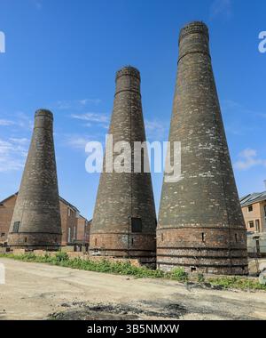 Acme Marls Pottery Bottle Kilns or bottle ovens known as "The Three ...