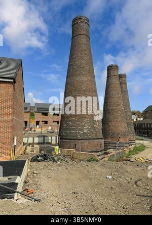Acme Marls Pottery Bottle Kilns or bottle ovens known as "The Three ...