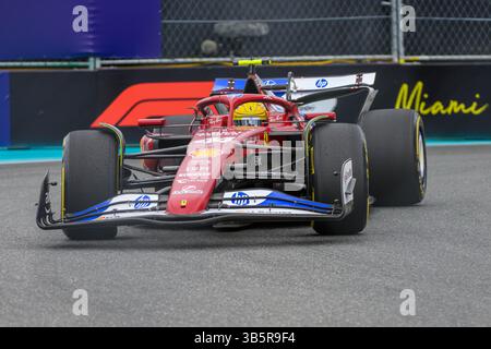 Lewis Hamilton of UK driving the (44) Scuderia Ferrari HP SF-25 Ferrari ...