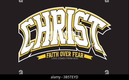 FAITH word. Christian religious calligraphy text faith. Vector ...