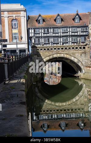 The Old High bridge, River Witham, Lincoln City, Lincolnshire, England ...