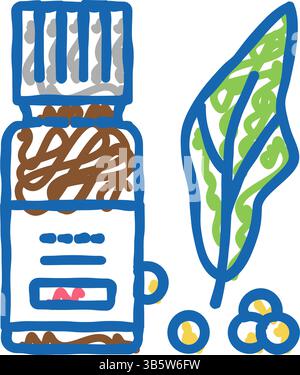 natural phytotherapy icon doodle illustration Stock Vector Image & Art ...