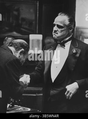 The Godfather Salvatore Corsitto & Marlon Brando Stock Photo - Alamy