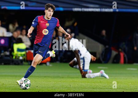Pau Cubarsi seen during UEFA Champions League semifinal game between ...