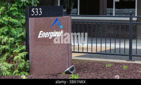 An Energizer sign outside Energizer Holdings’s headquarters in St Louis ...