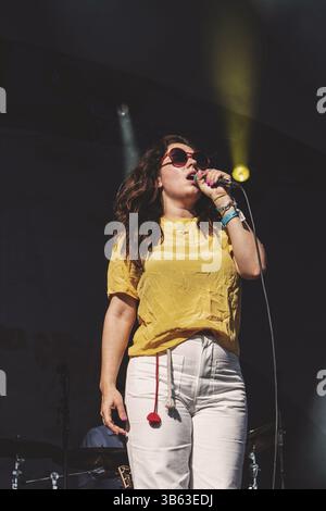 Ariel Engle of Broken Social Scene perform on stage at All Points East ...