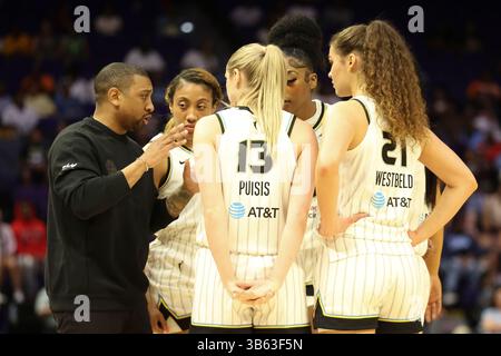 Chicago Sky head coach Tyler Marsh poses for a portrait during the WNBA ...
