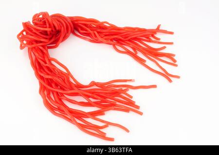 Strawberry fruit flavour chewy laces sweet treats also known as ...