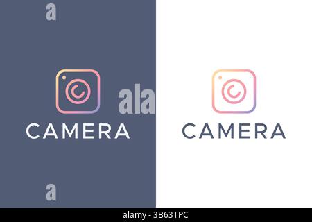 letter L Camera logo template. Camera logo icon on white background ...