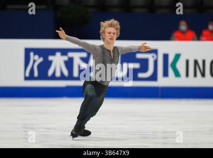 Daniel Grassl during Men's Individual Free Skating at the 2026 Milan ...