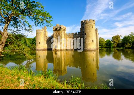 Bodiam Castle near Robertsbridge, East Sussex in England, UK Stock ...