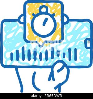 message ephemeral icon doodle illustration Stock Vector Image & Art - Alamy